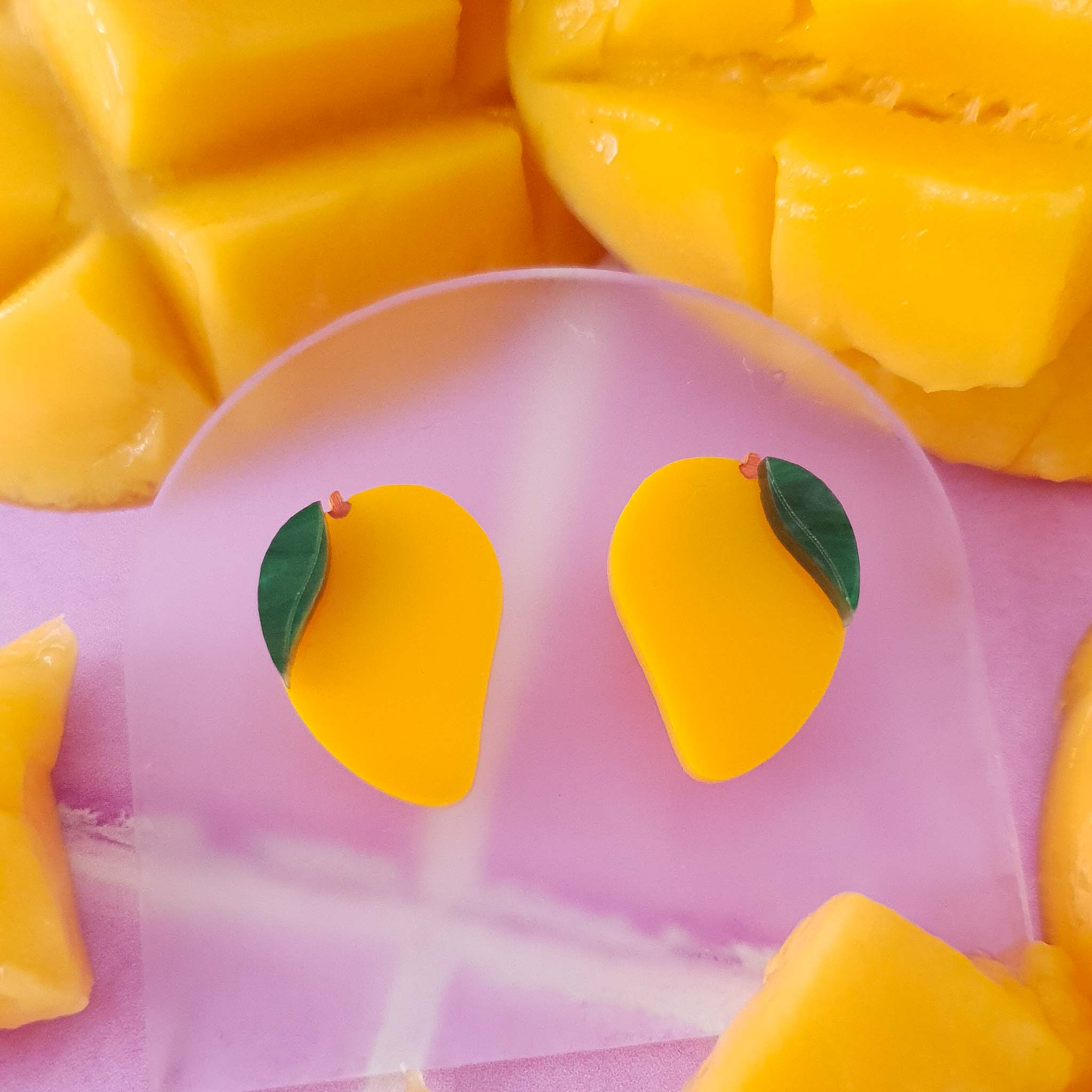 Mango Stud Earrings | Fat Mango Creative
